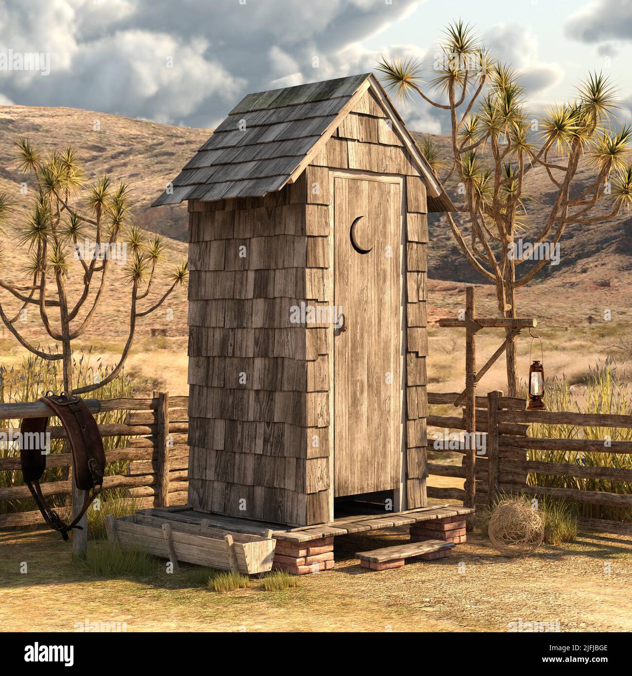 Young Guns Outhouse Scene