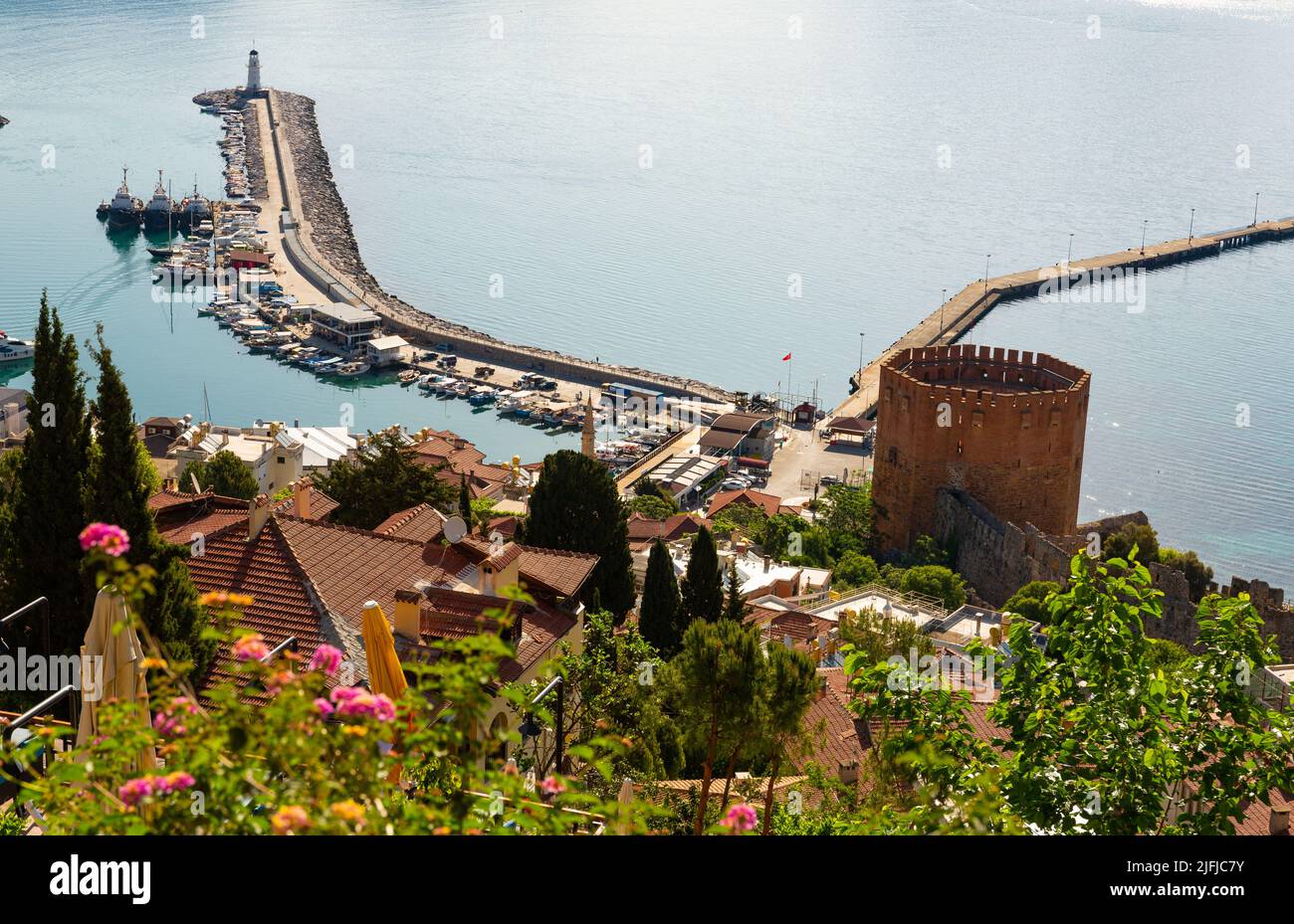 Overview city turkish alanya hi-res stock photography and images - Alamy