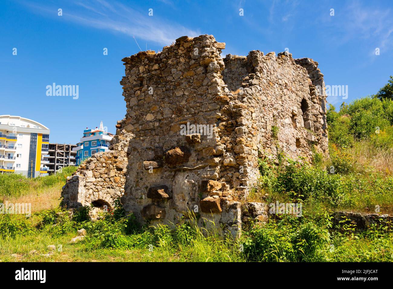 Remains of Naula old city, Mahmutlar, Turkey Stock Photo - Alamy