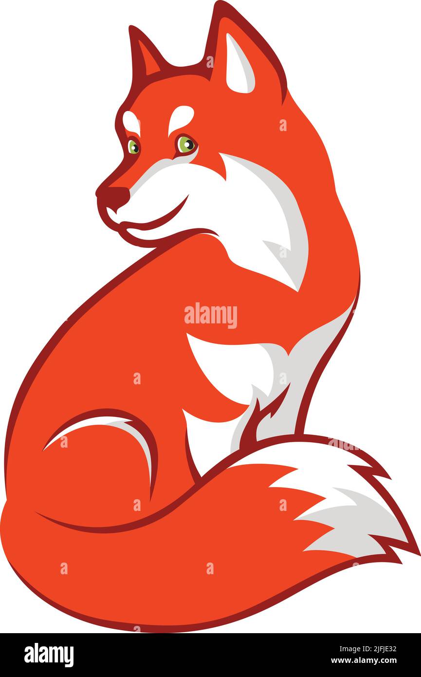 Red husky Stock Vector Images - Alamy