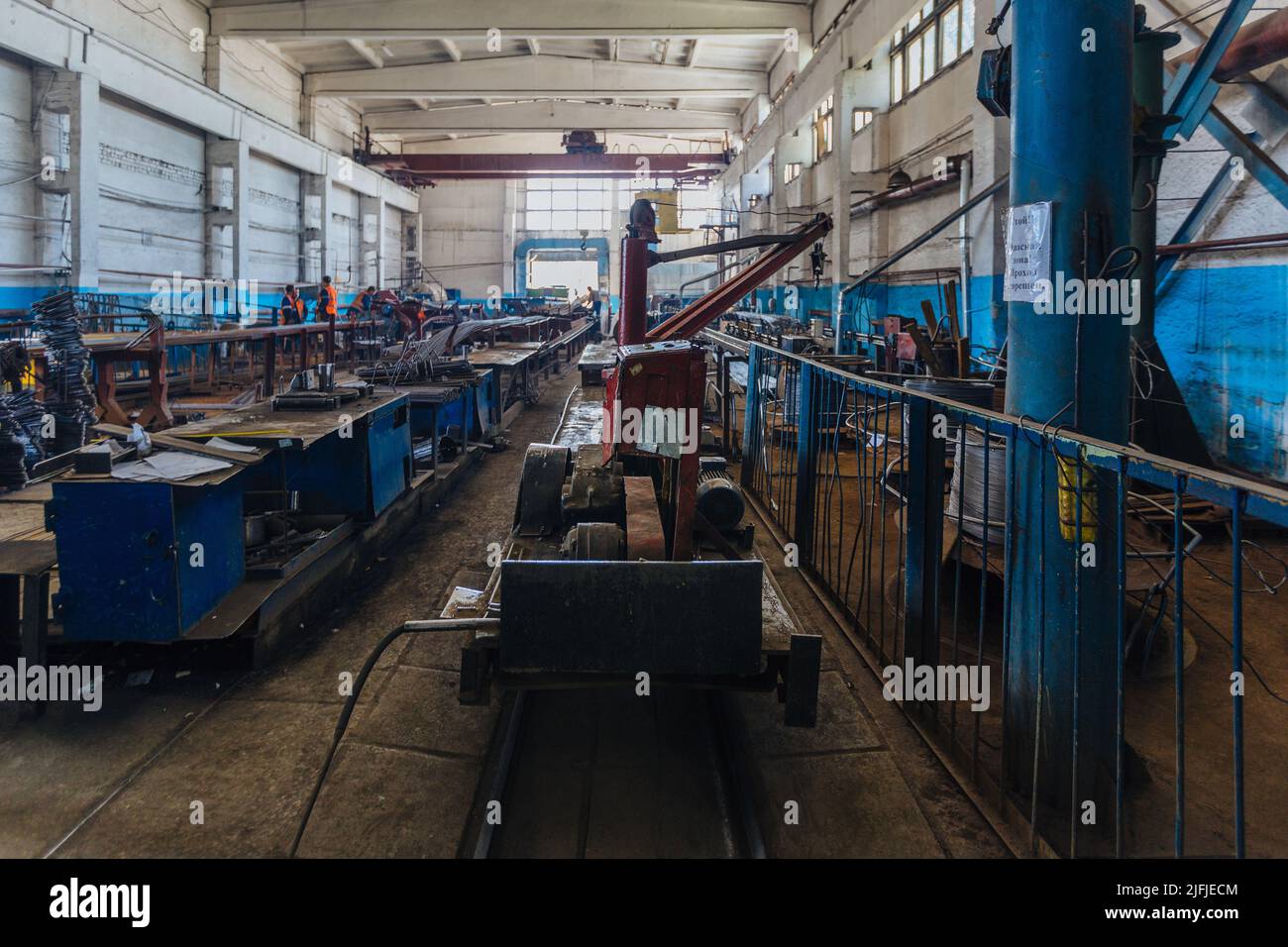Reinforced concrete factory. Production of iron armature reinforcement ...