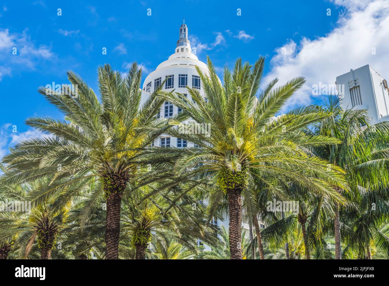 Palm Trees Art Deco Buildings Decorations Miami Beach Florida Miami ...