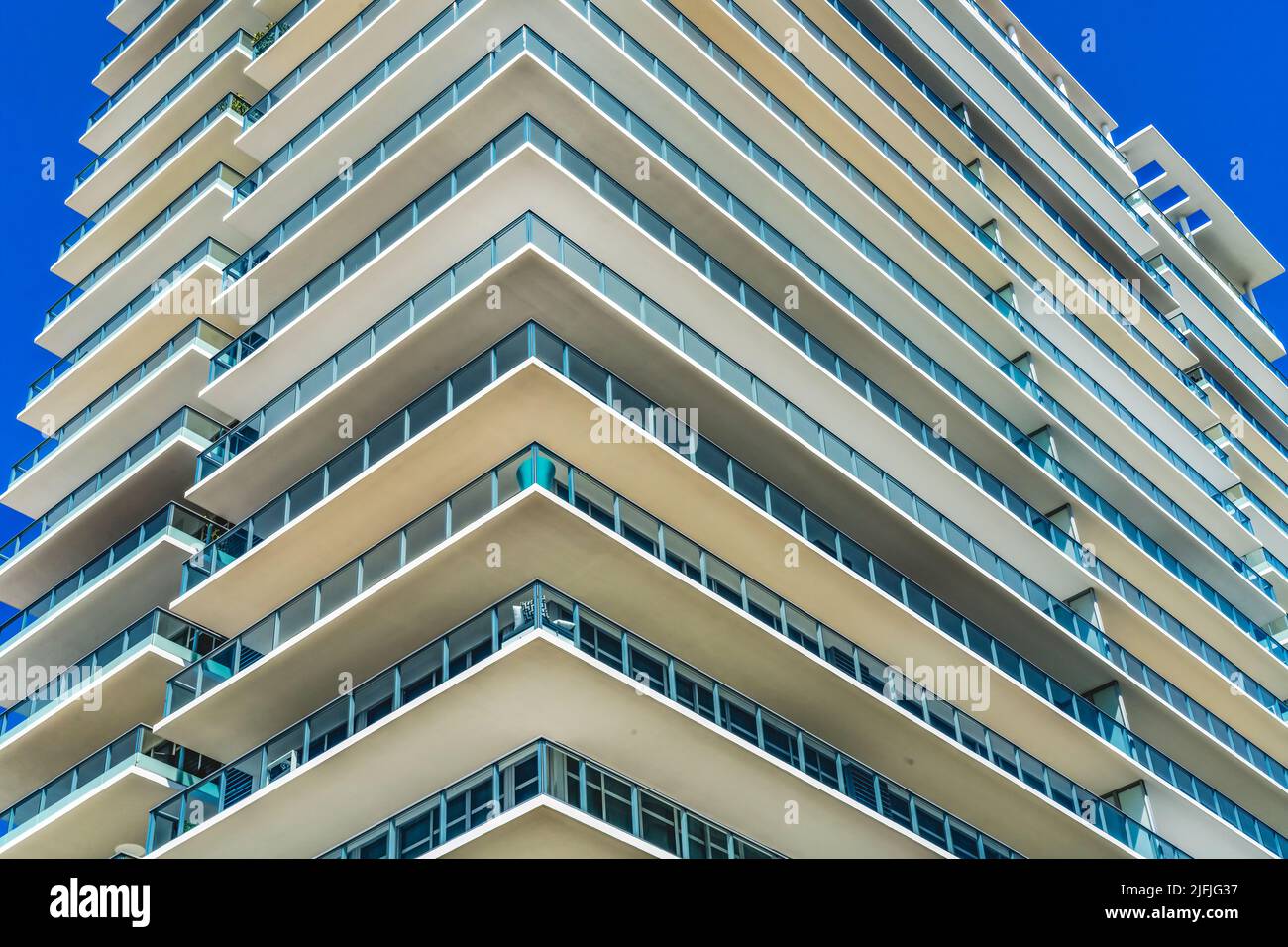 White Art Deco Multi-Level Building Miami Beach Florida Miami Beach has ...