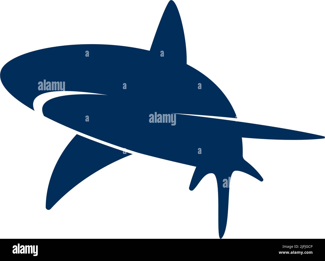 Shark icon logo design illustration template vector Stock Vector Image ...