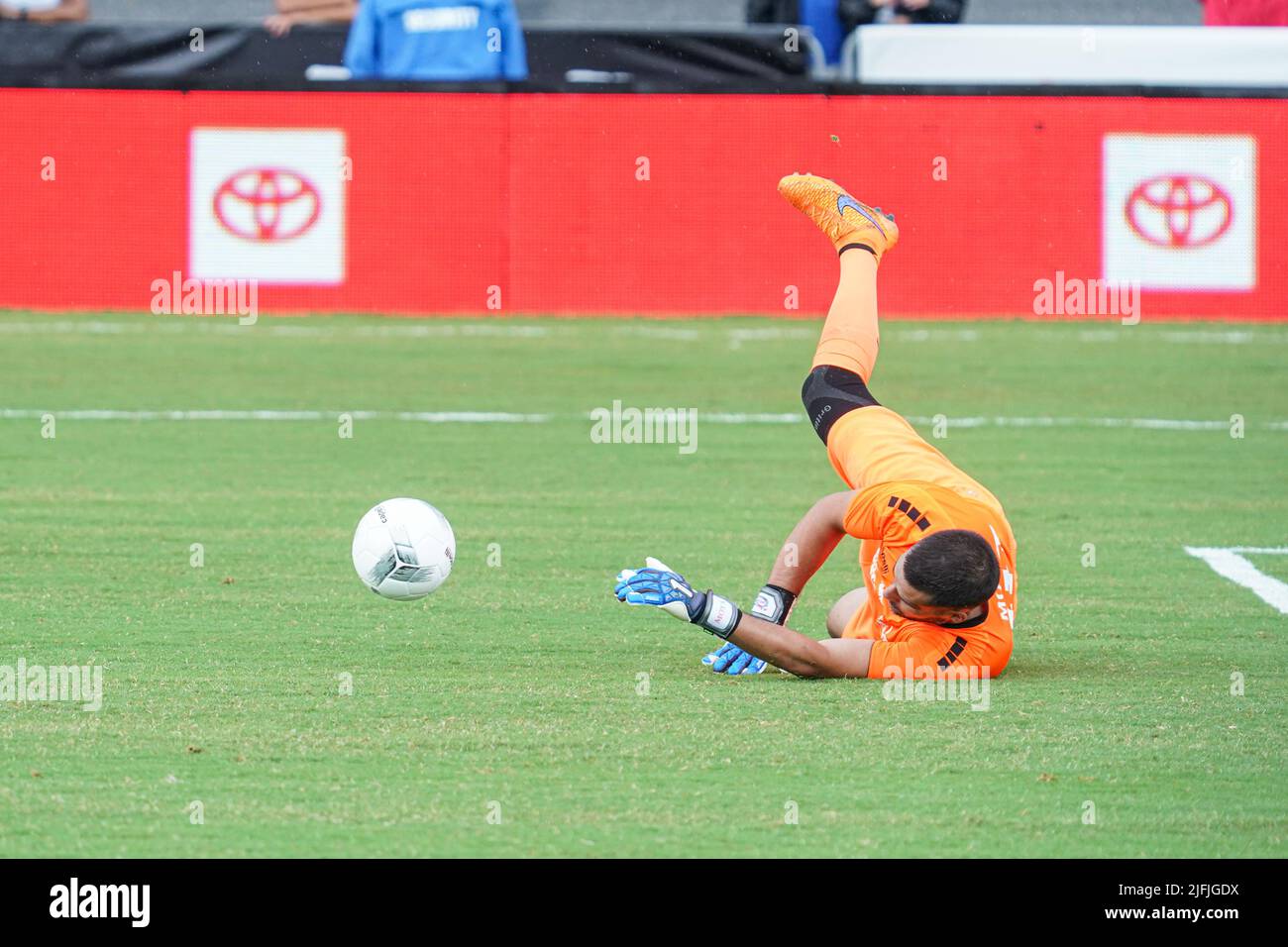 Daytona, Florida, USA, July 2, 2022, Team Europe Goalkeeper Miguel Moya ...