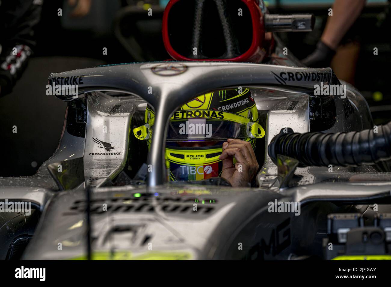 Silverstone - 01-07-2022, Silverstone Circuit, Lewis Hamilton at the ...