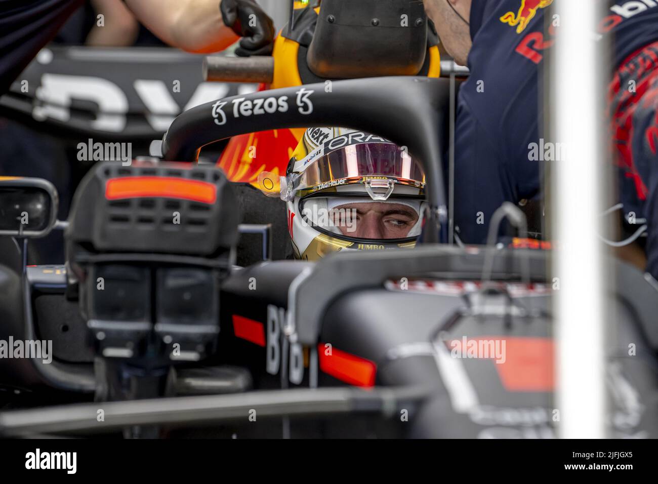 Silverstone - 01-07-2022, Silverstone Circuit, Max Verstappen at the ...