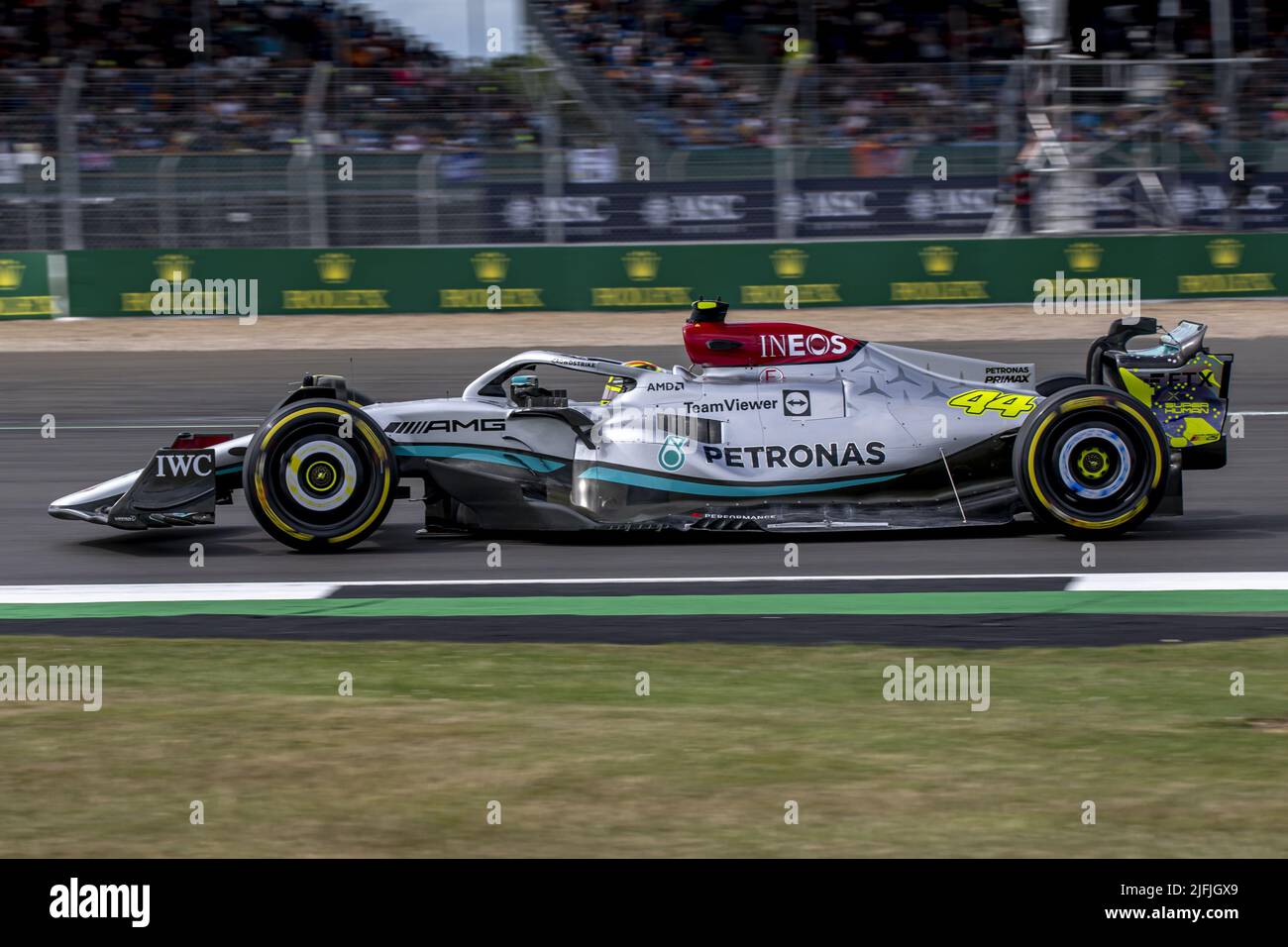 Silverstone - 01-07-2022, Silverstone Circuit, Lewis Hamilton at the ...