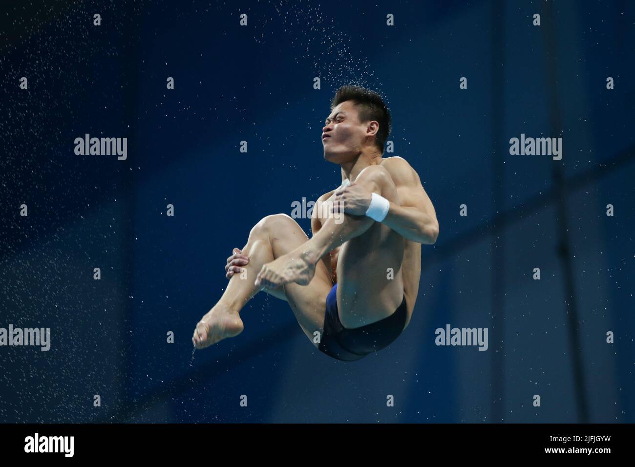 Budapest, Hungary. 3rd July, 2022. Yang Jian of China competes during ...