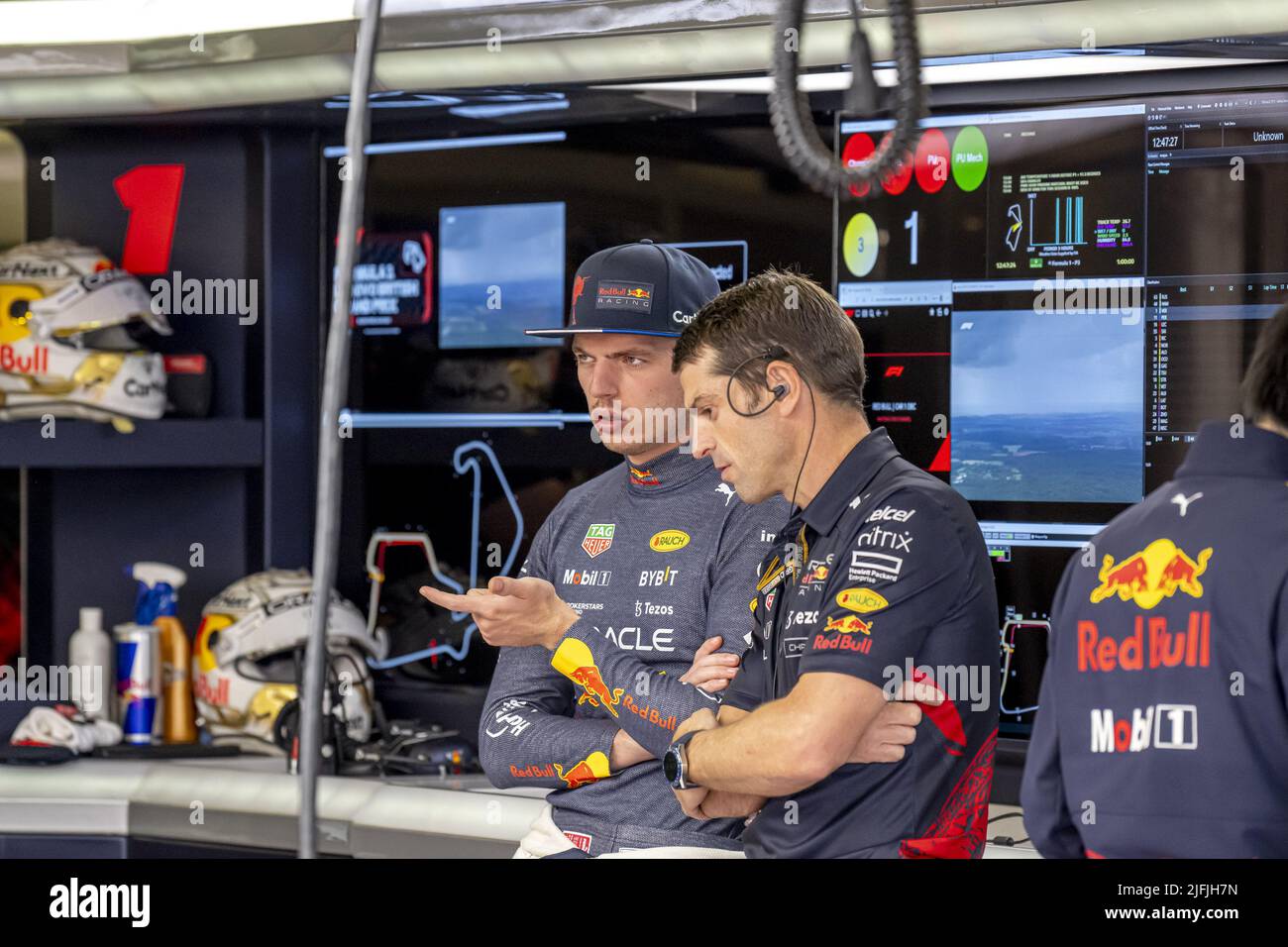 Silverstone - 01-07-2022, Silverstone Circuit, Max Verstappen at the ...