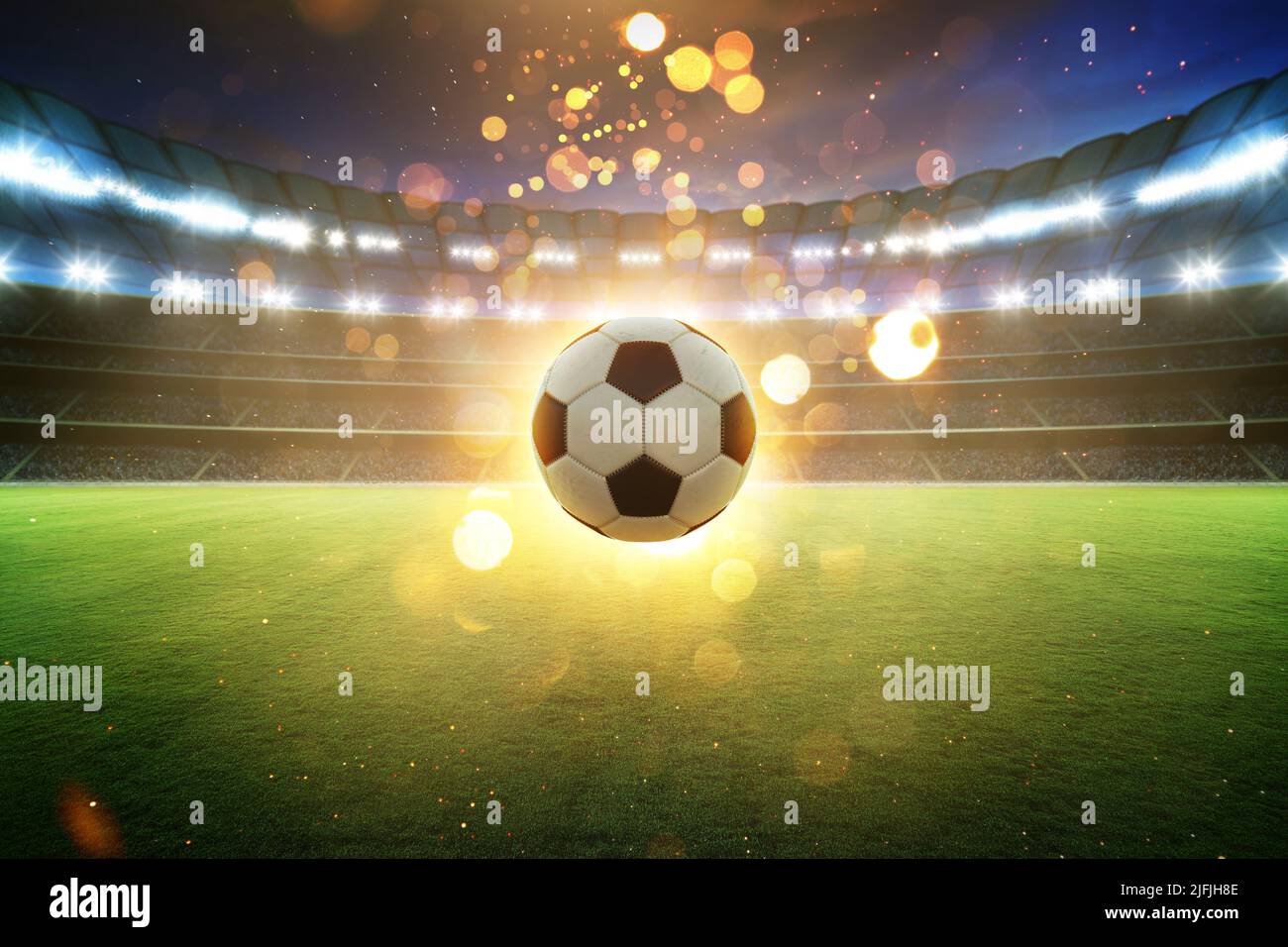 Soccer championship tournament promotion poster advertising concept ...