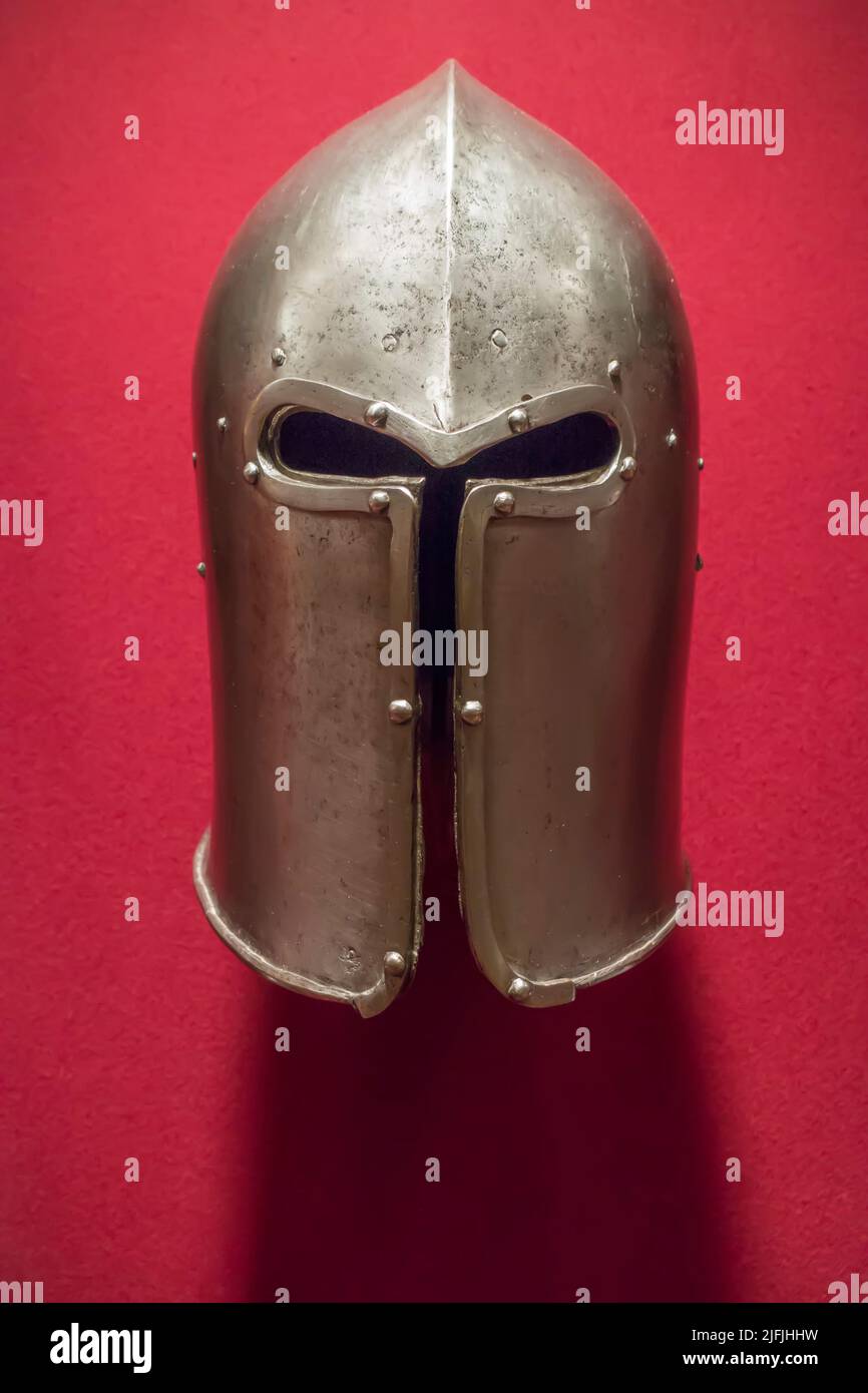 Armor armour museum helmet hi-res stock photography and images - Alamy