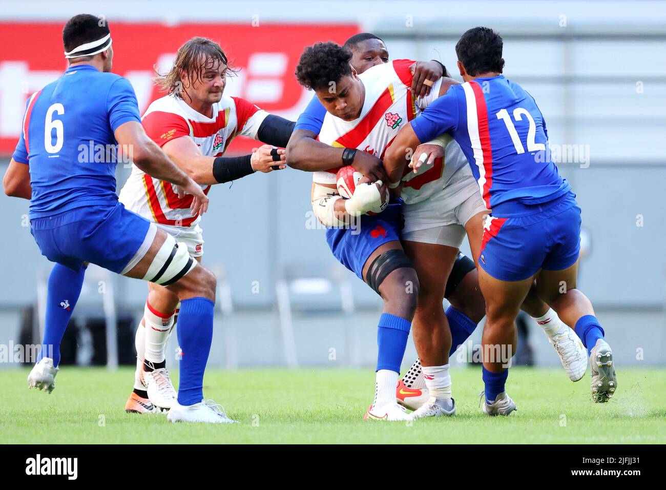 Toyota, Aichi, Japan. 2nd July, 2022. (L-R) Wimpie Van Der Walt, Tevita ...