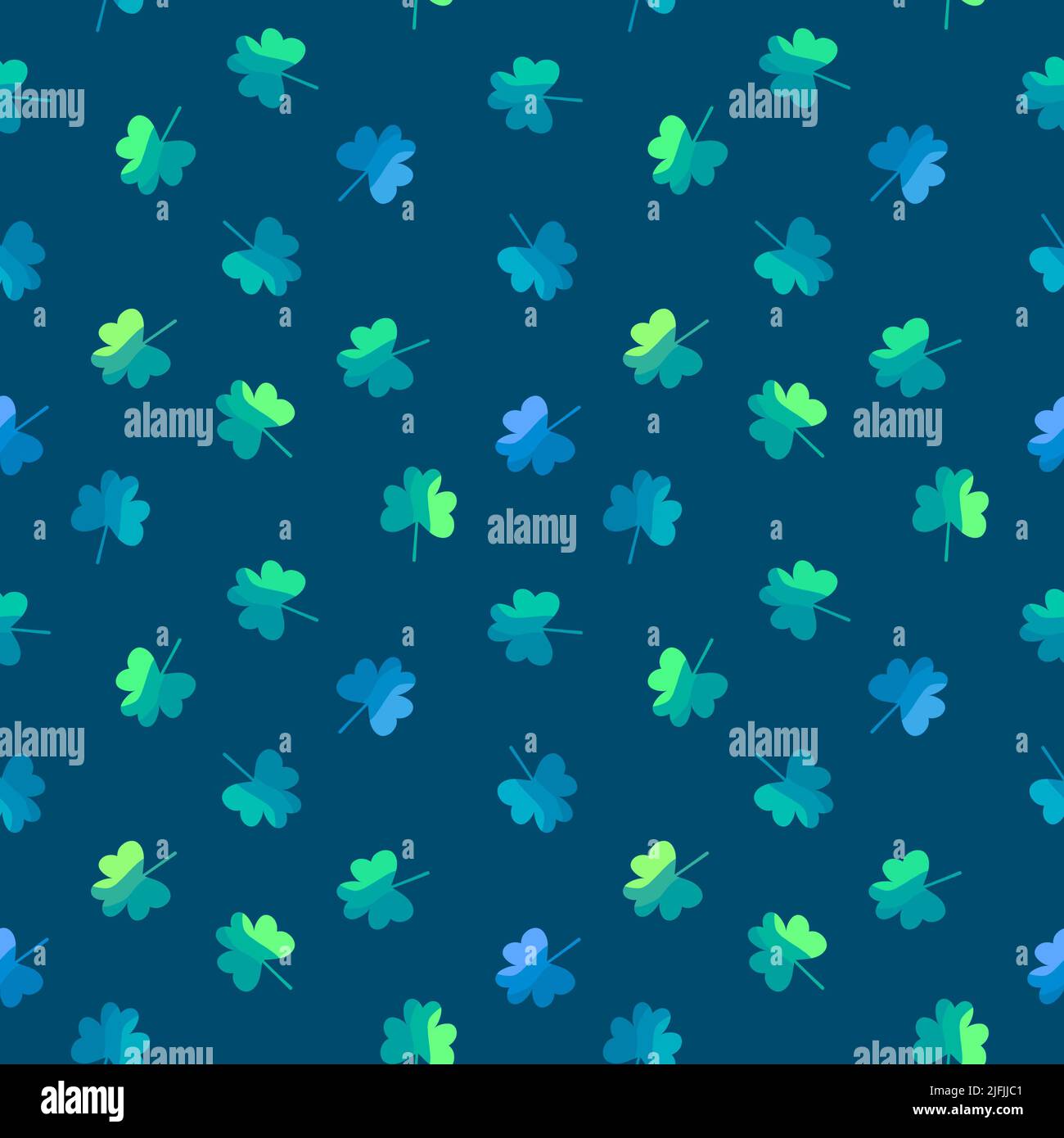 Seamless saint patrick day pattern with shamrock for wrapping paper and ...