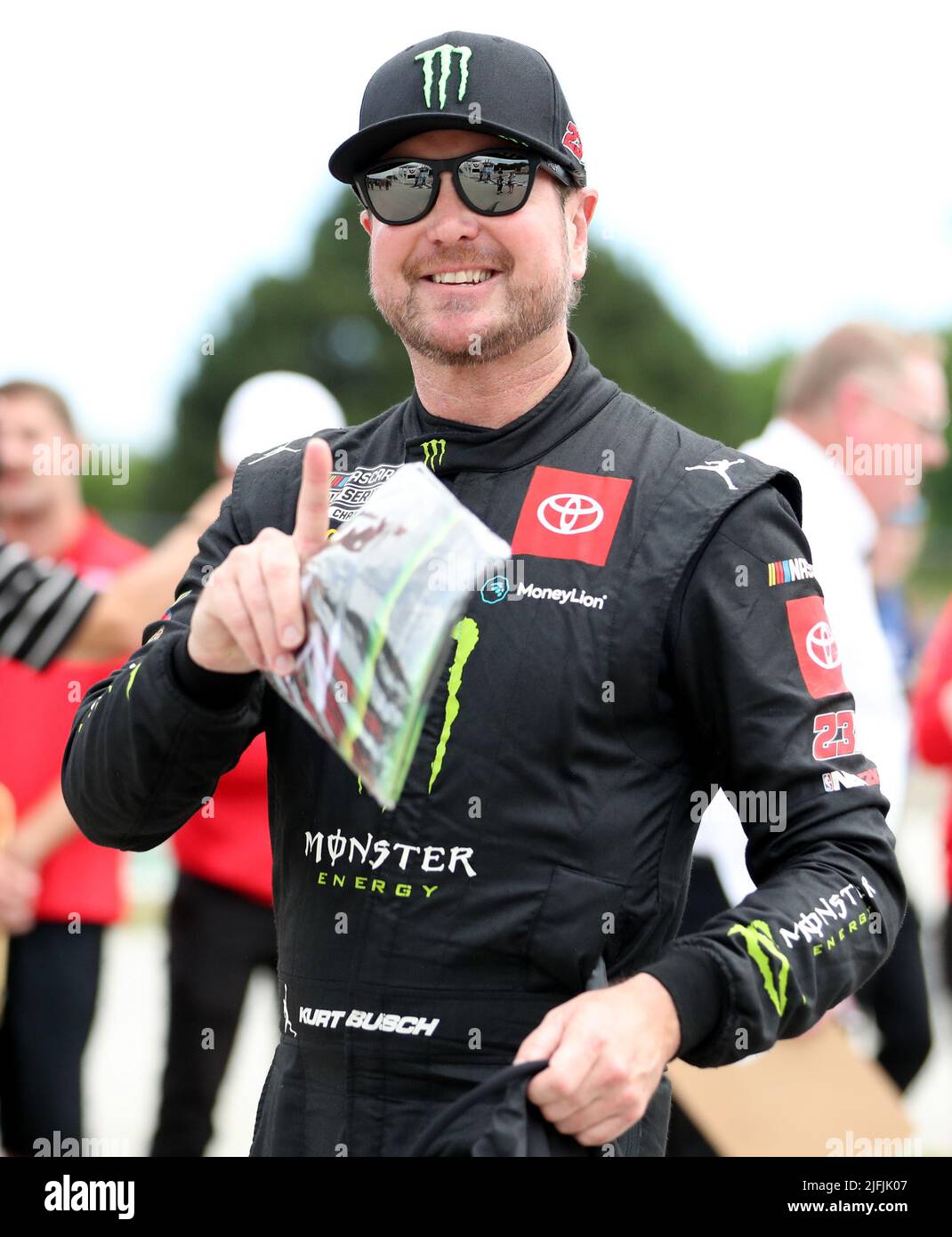 Plymouth, Wisconsin, USA. 3rd July, 2022. Kurt Busch, driver of the #45 ...