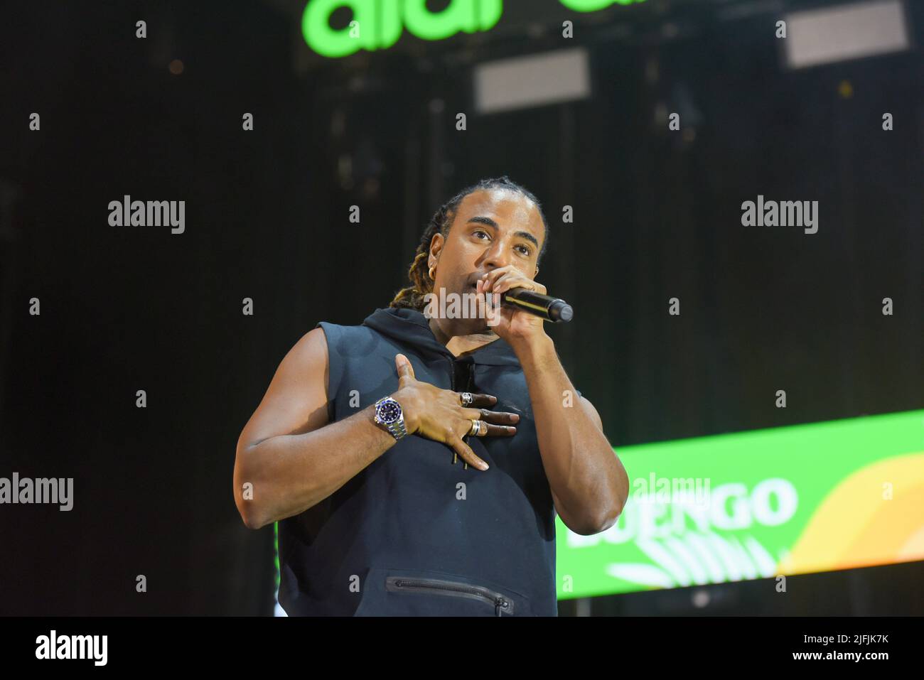 Calafell, Spain. 02nd July, 2022. Yotuel Romero, Cuban singer of the ...