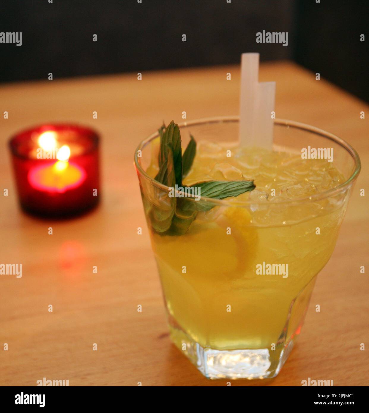 Lemonade on the restaurant table Stock Photo - Alamy