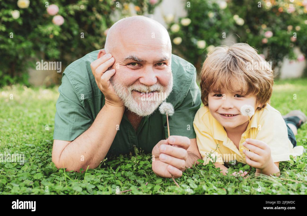 Two generation - weekend together. Two different generations ages ...