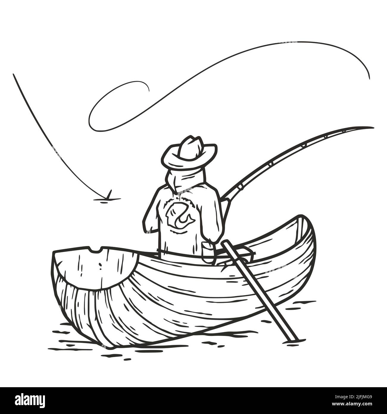 Fish fishing boat Cut Out Stock Images & Pictures - Alamy