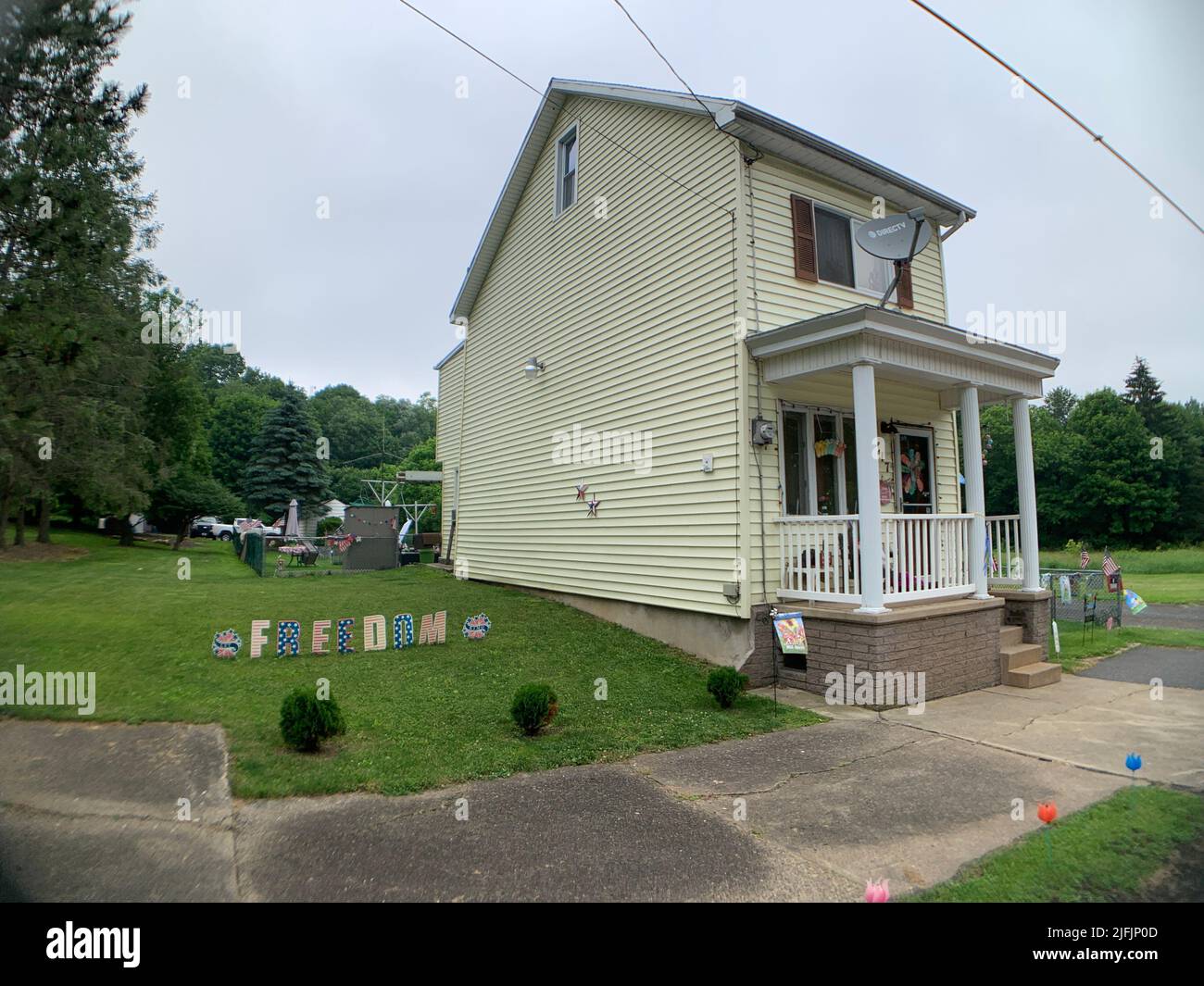 Centralia, USA. 17th June, 2022. "Freedom" is written in large letters ...
