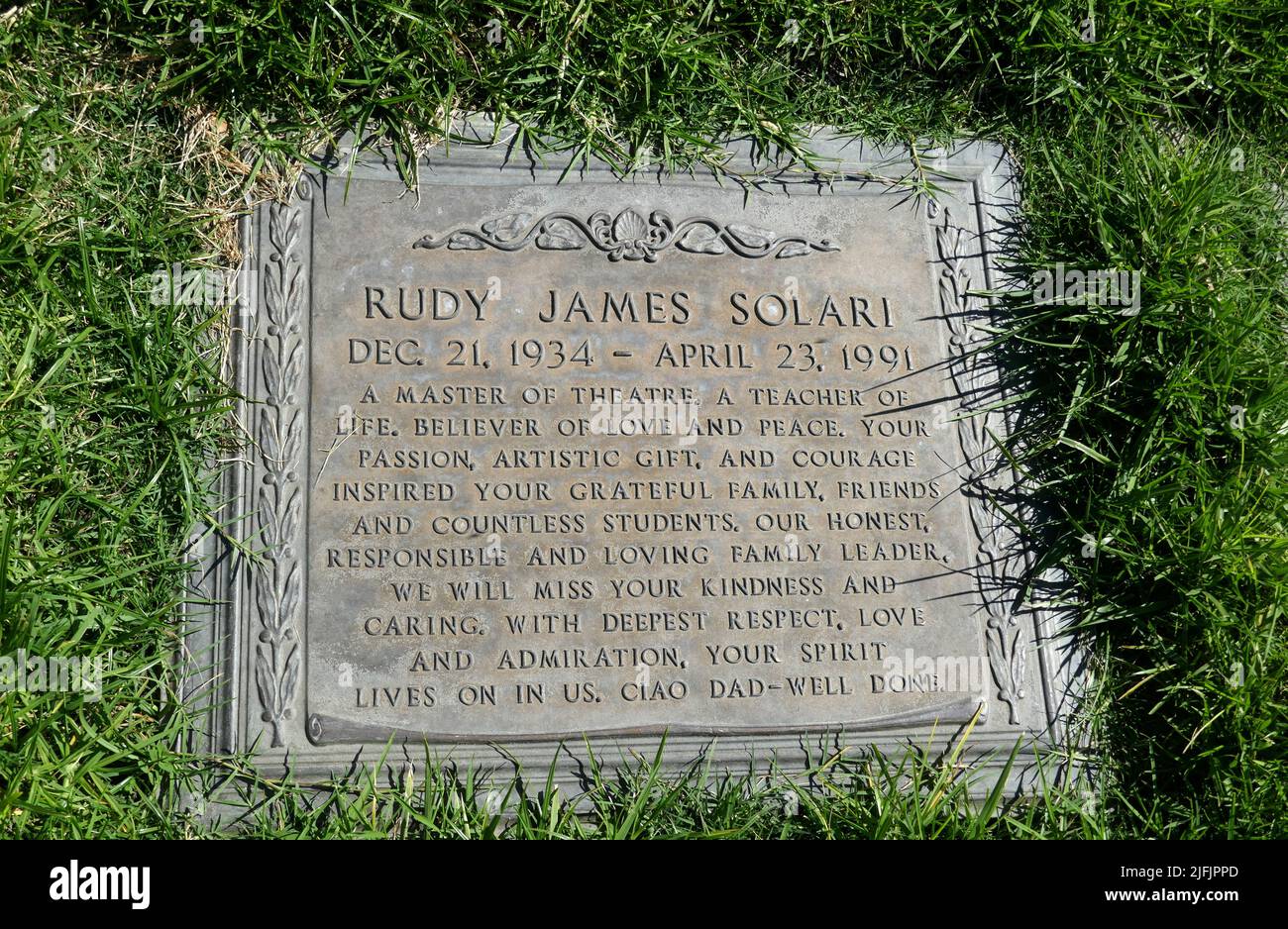 Los Angeles, California, USA 19th June 2022 Actor Rudy Solari's Grave ...