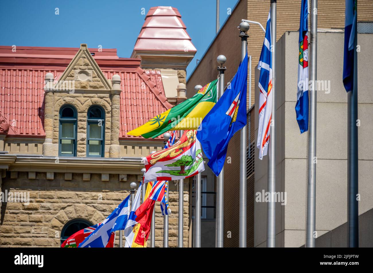 Quebec flag in alberta hi-res stock photography and images - Alamy
