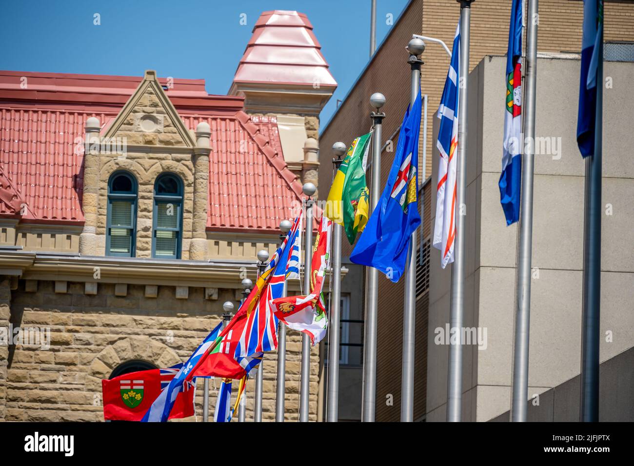 Provincial flags hi-res stock photography and images - Alamy