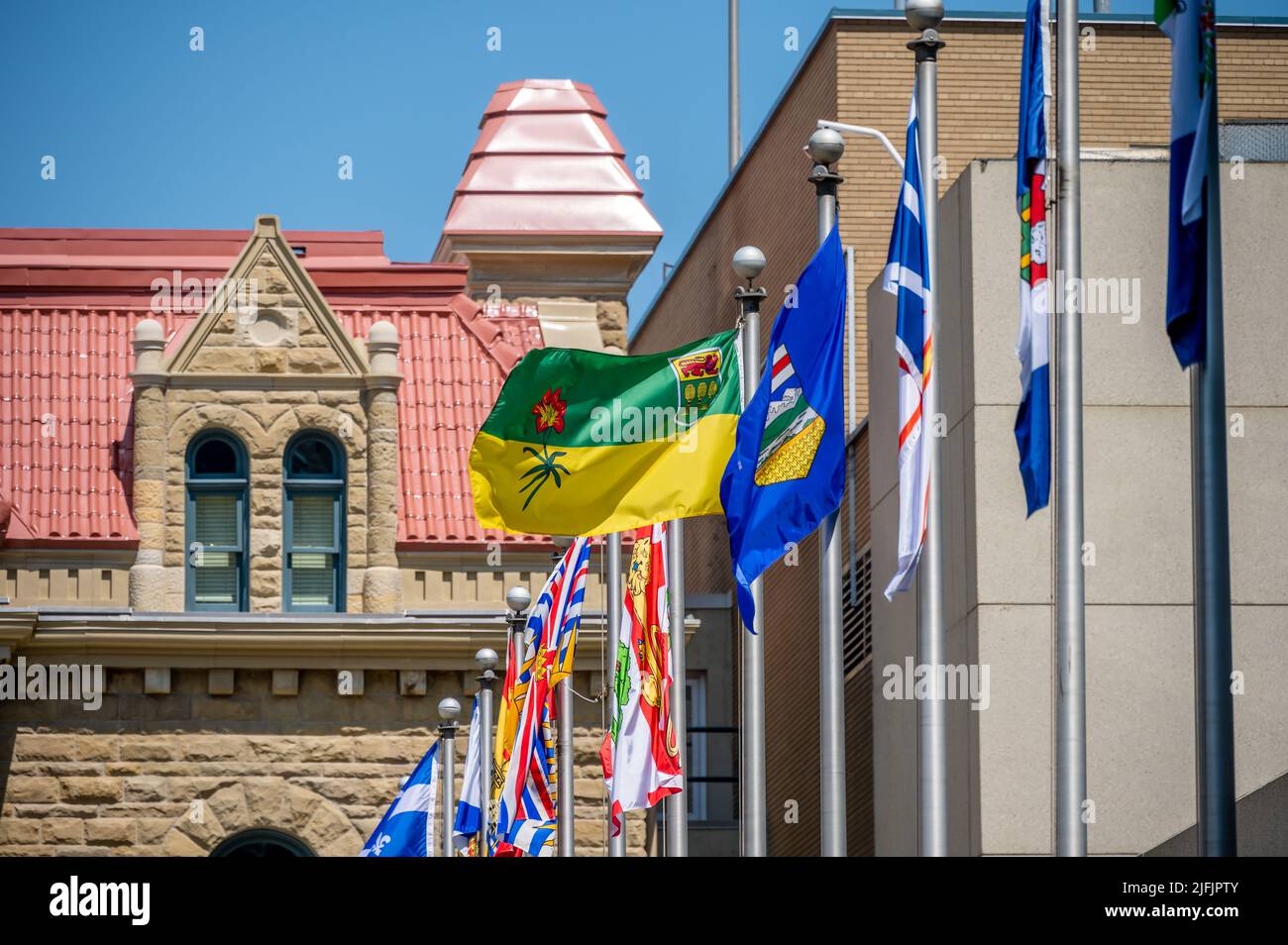 Alberta provincial flag hi-res stock photography and images - Alamy