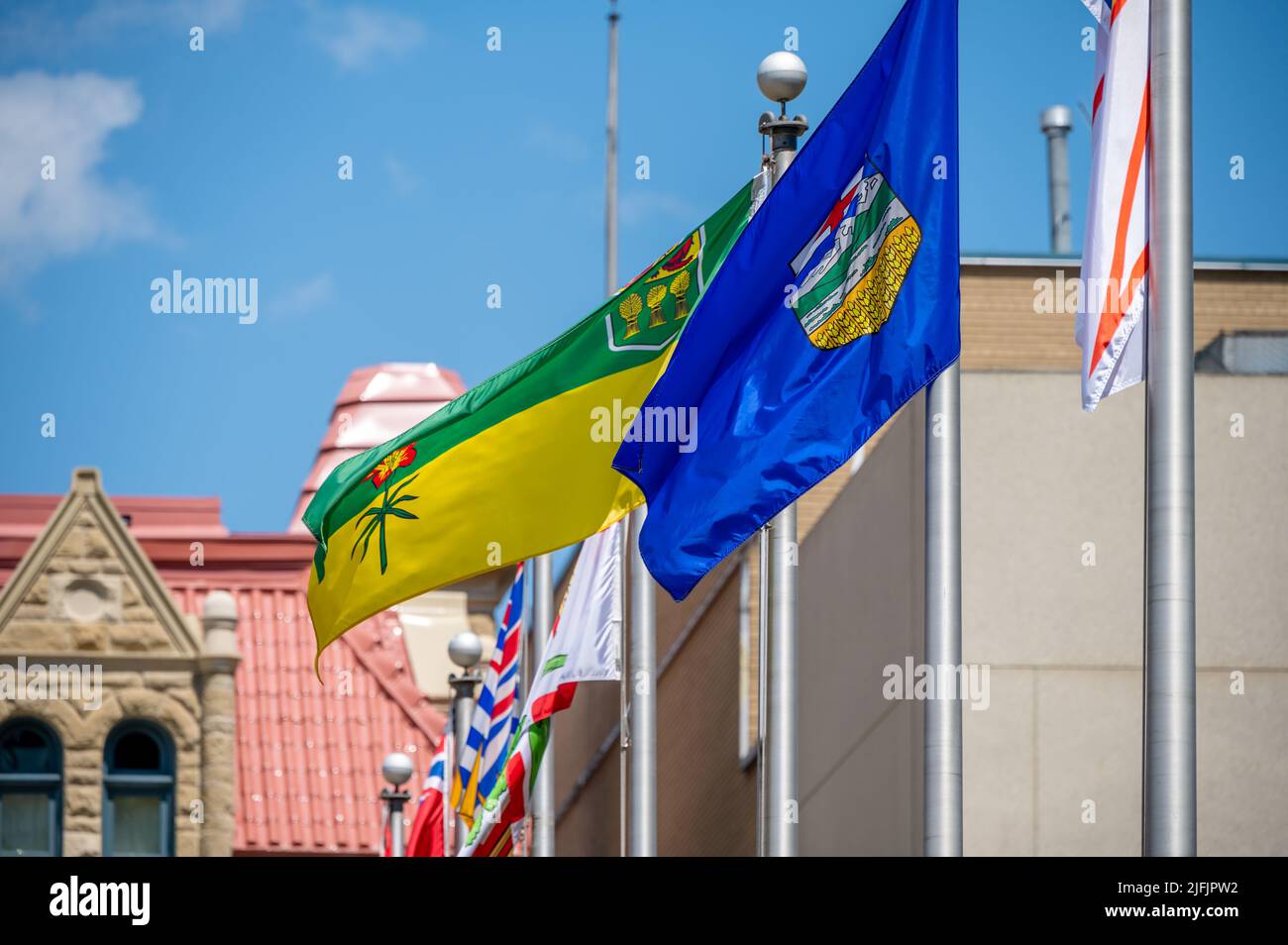 Alberta provincial flag hi-res stock photography and images - Alamy