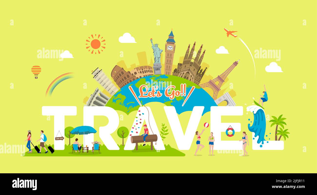 Summer vacation vector banner Stock Vector Images - Alamy