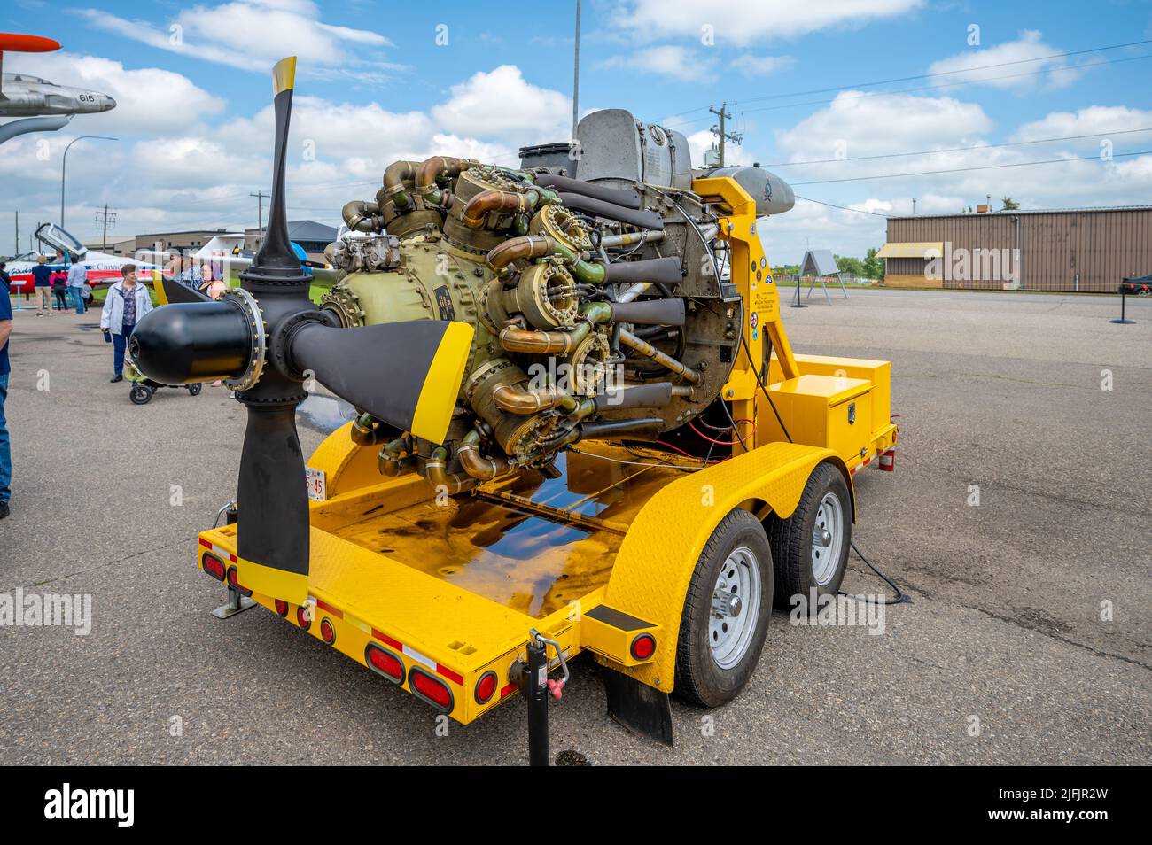 Nanton, Alberta - July 2, 2022: Bristol Hercules XVI engine at the ...