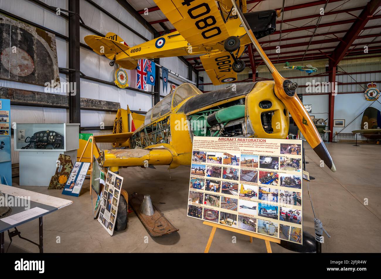 Nanton, Alberta - July 2, 2022: Fairchild PT-26A Cornell under ...