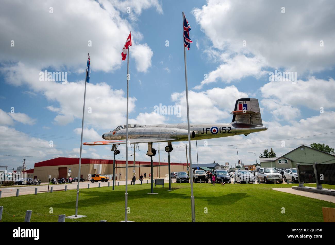 Nanton, Alberta - July 2, 2022: CF-100 Canuck jet at the Bomber Command ...