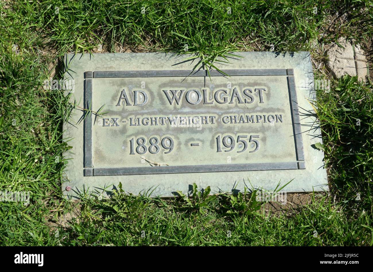 Los Angeles, California, USA 19th June 2022 Boxer Ad Wolgast's Grave ...