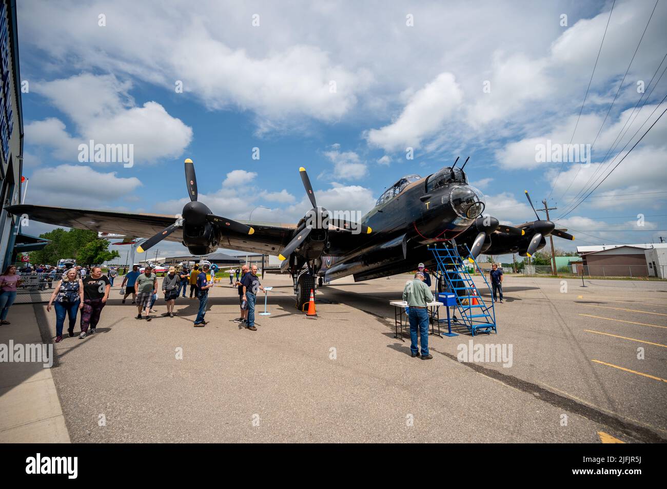 Nanton, Alberta - July 2, 2022: Avro Lancaster at the Bomber Command ...
