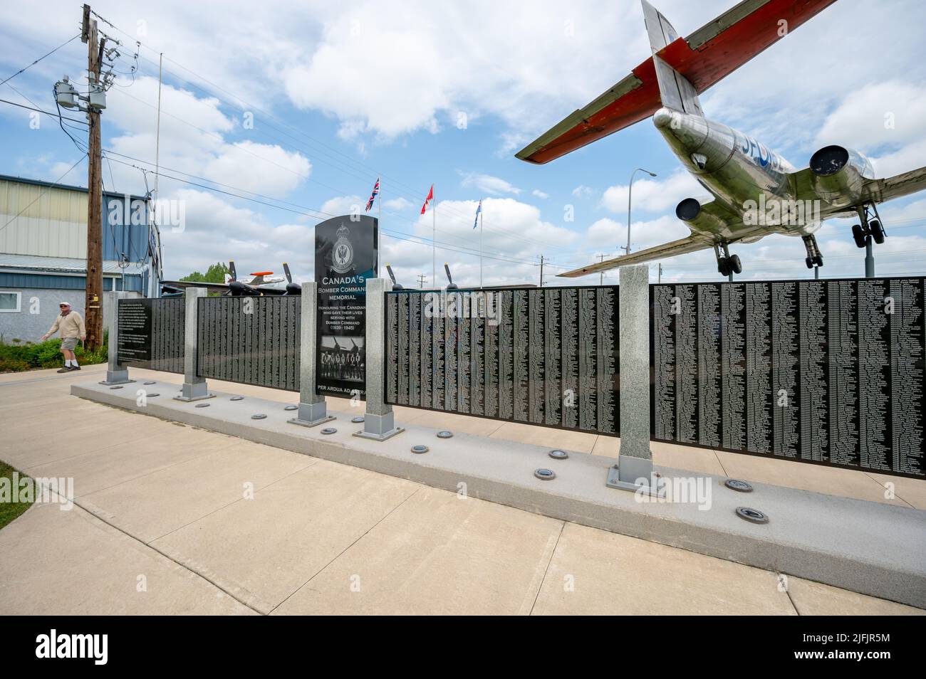Nanton, Alberta - July 2, 2022: Memorial to bomber pilots at the Bomber ...