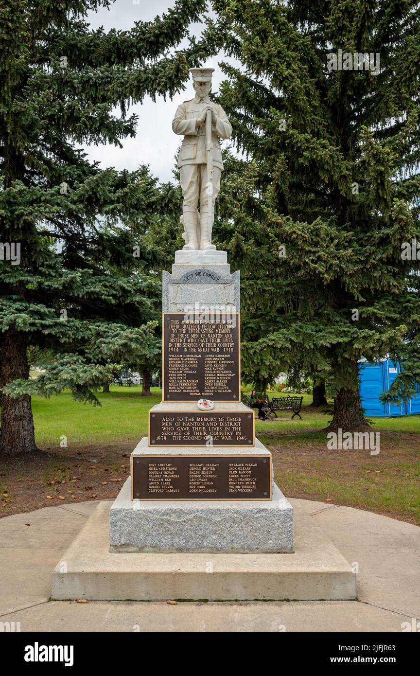 Nanton, Alberta - July 2, 2022: Memorial to bomber pilots at the Bomber ...