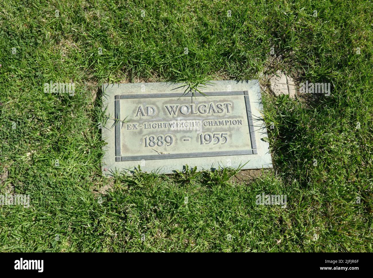 Los Angeles, California, USA 19th June 2022 Boxer Ad Wolgast's Grave ...