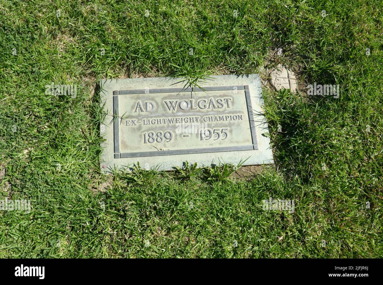 Los Angeles, California, USA 19th June 2022 Boxer Ad Wolgast's Grave ...
