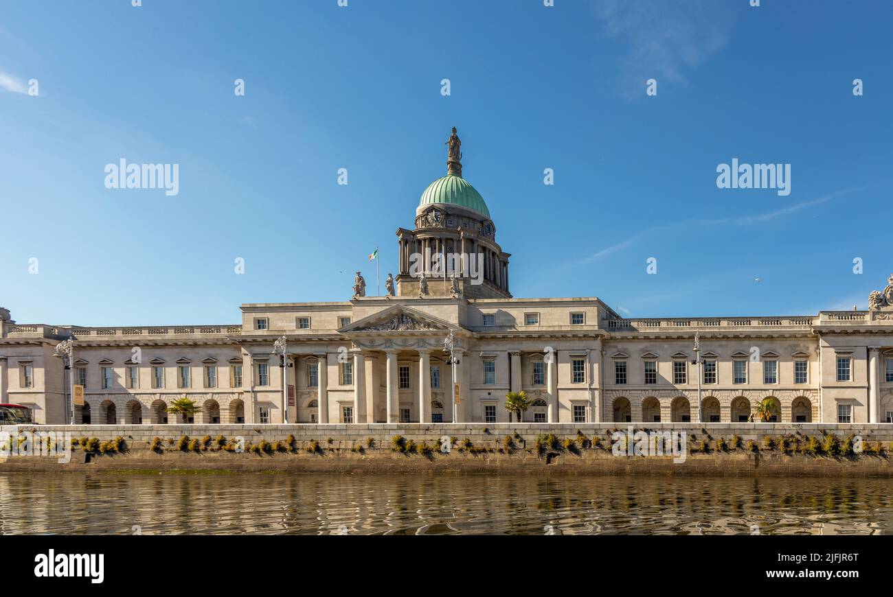 Dublin, Ireland - June 6, 2022: The Customs House in Dublin, Ireland ...