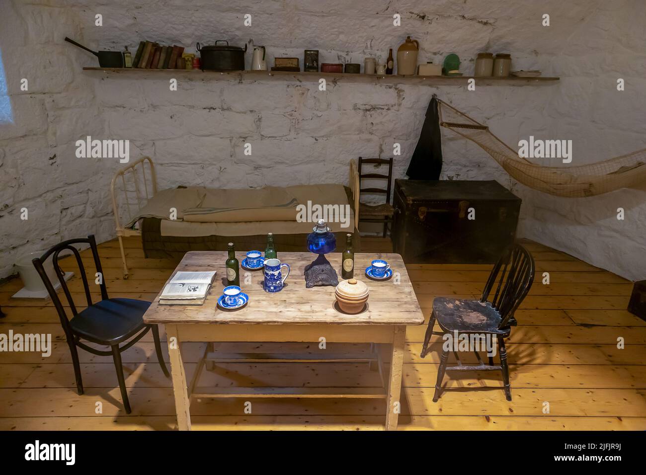 Dublin, Ireland - June 5, 2022: Inside Martello tower, James Joyce ...