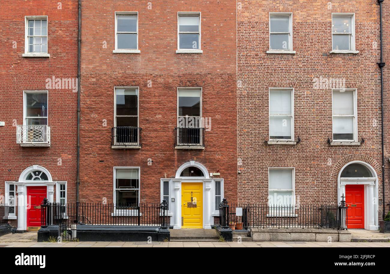Dublin, Ireland - June 6, 2022: Traditional Irish house. Old building ...