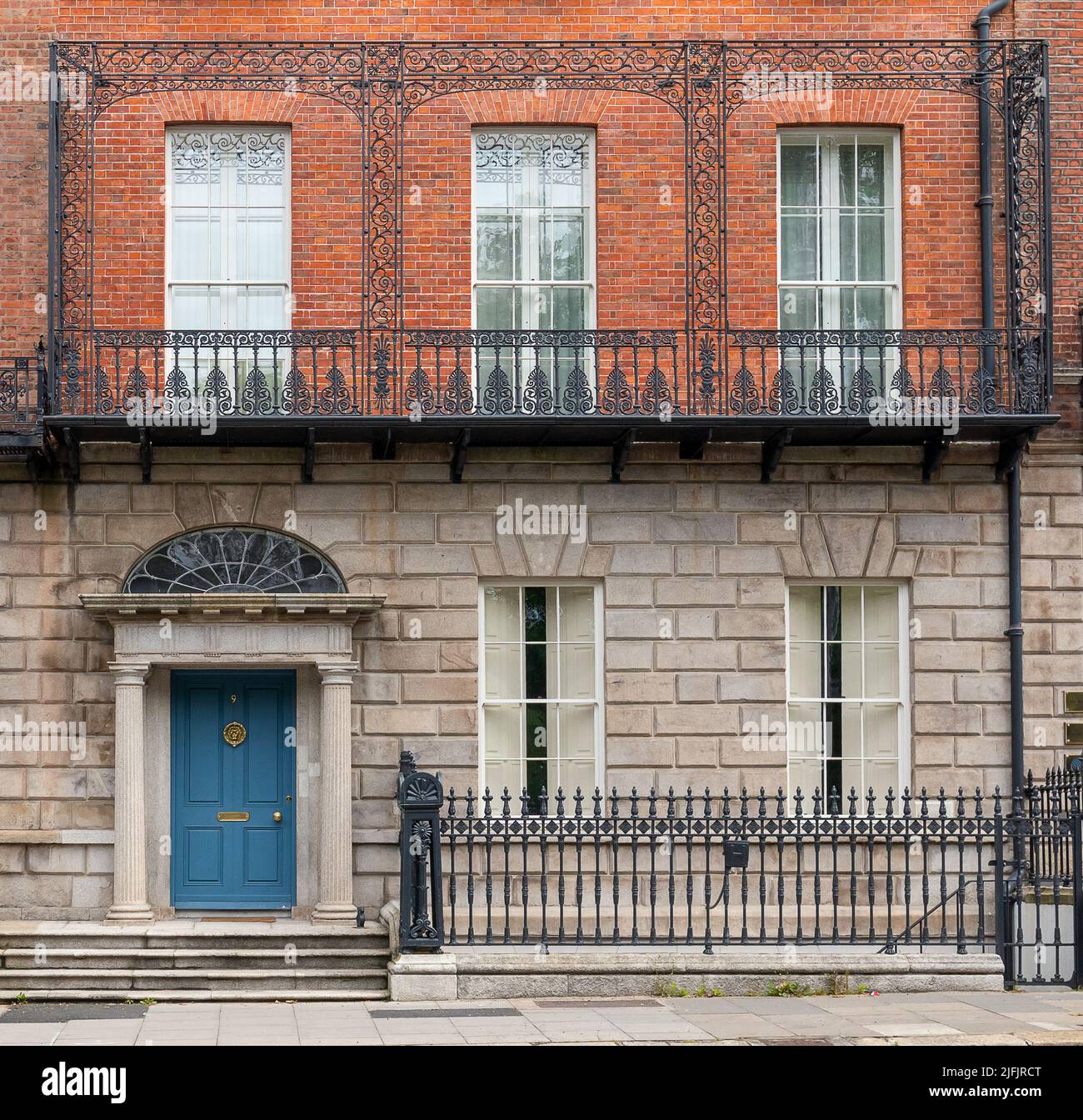 Dublin, Ireland - June 6, 2022: Traditional Irish house. Old building ...
