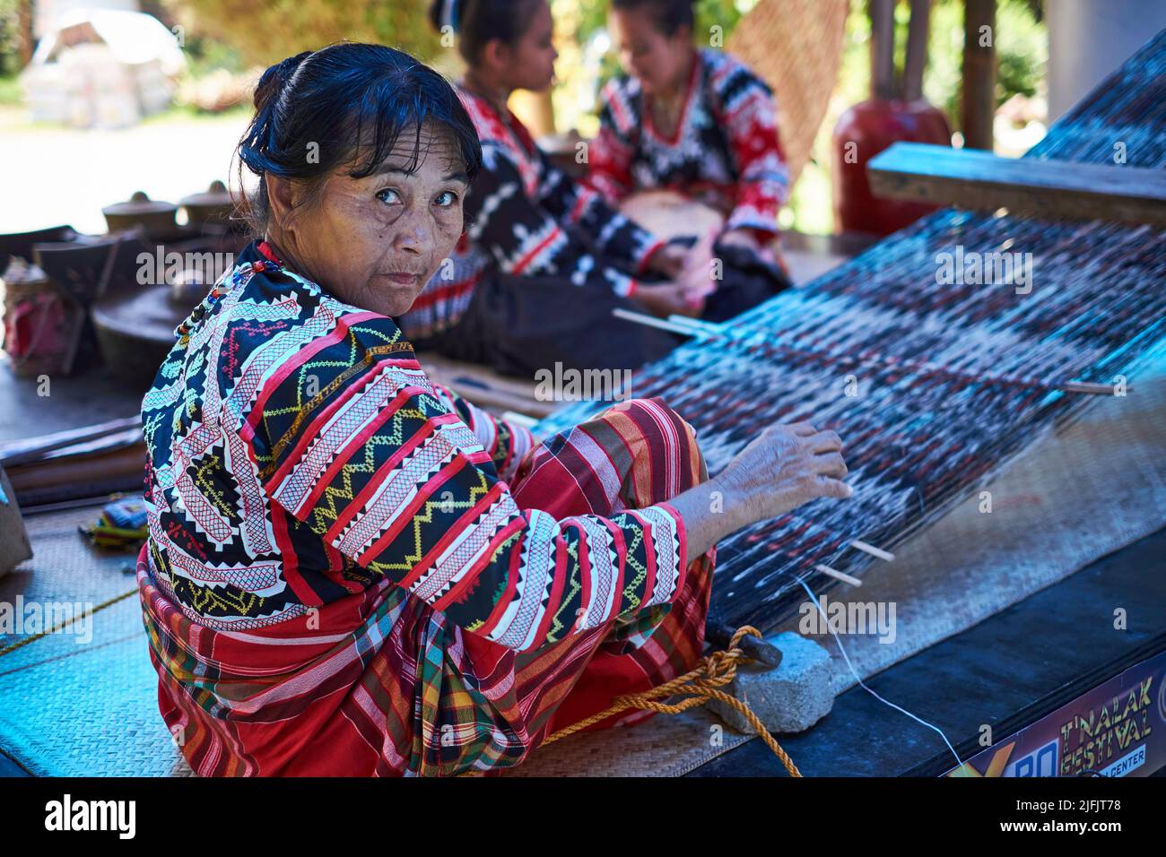 Philippines ethnic textile fabric hi-res stock photography and images ...