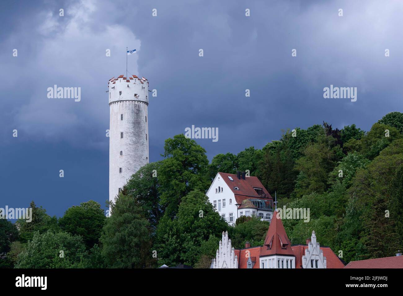 RAVENSBURG, GERMANY - MAY 16, 2022: One of the towers of Ravensburg ...