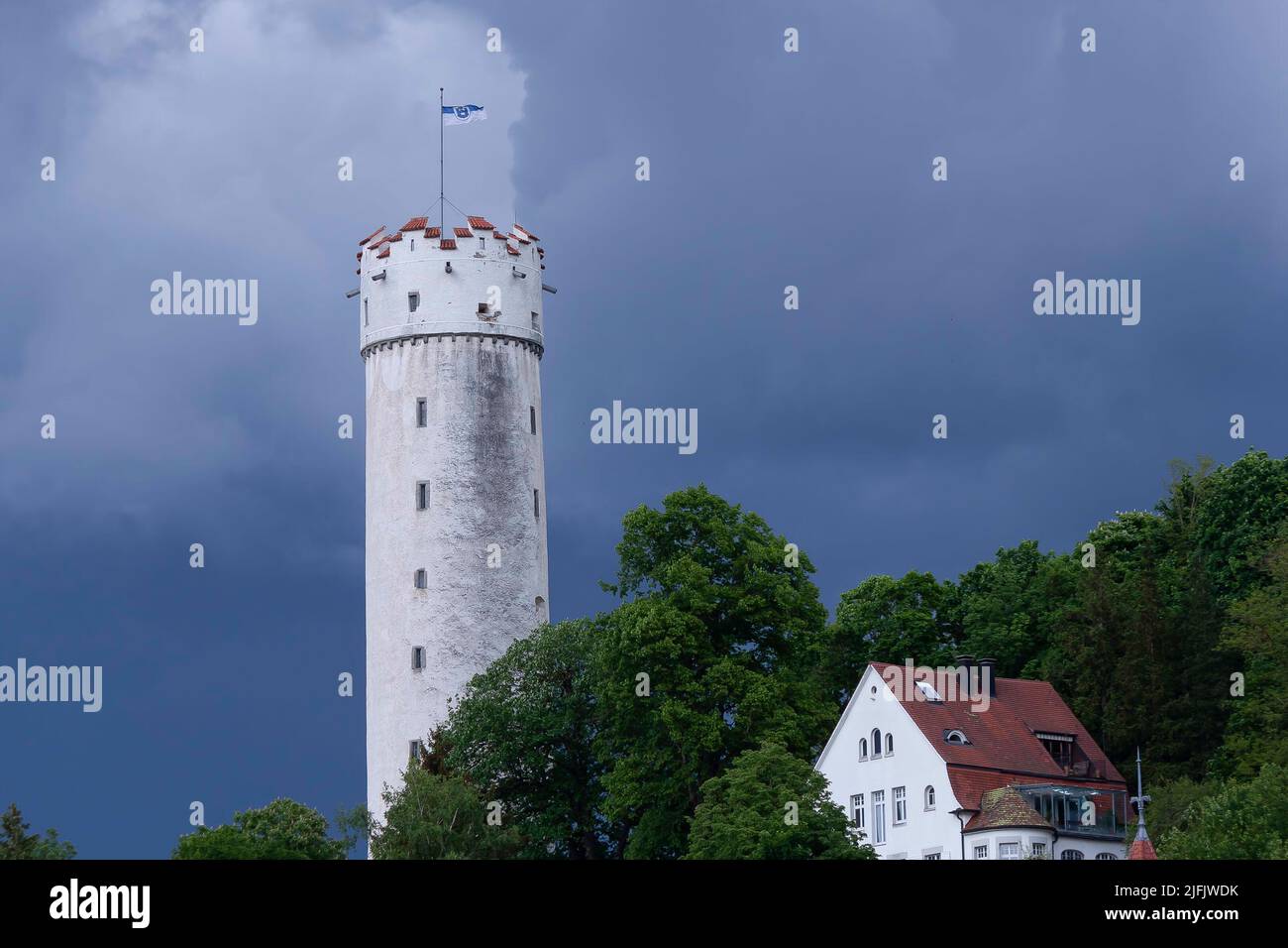 RAVENSBURG, GERMANY - MAY 16, 2022: One of the towers of Ravensburg ...
