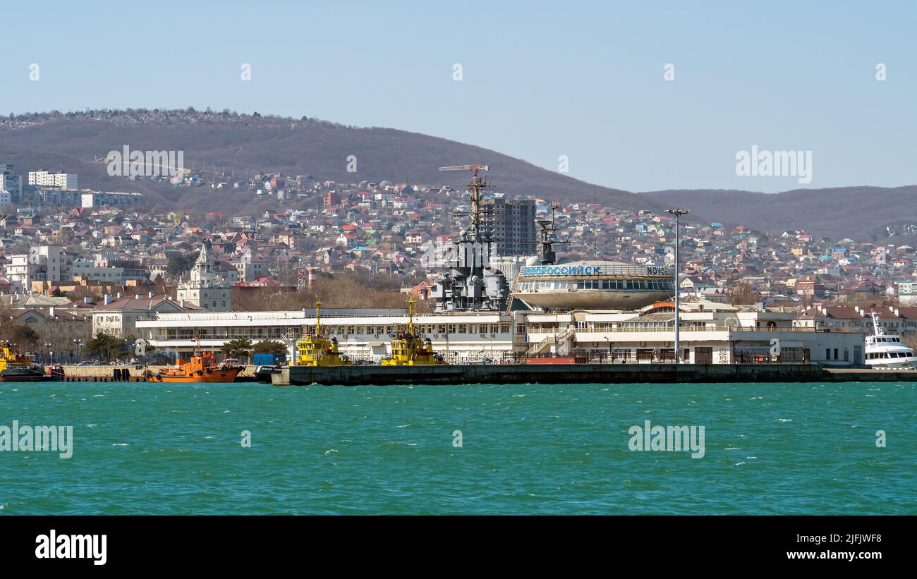 Novorossiysk Commercial Sea Port Stock Photo - Alamy