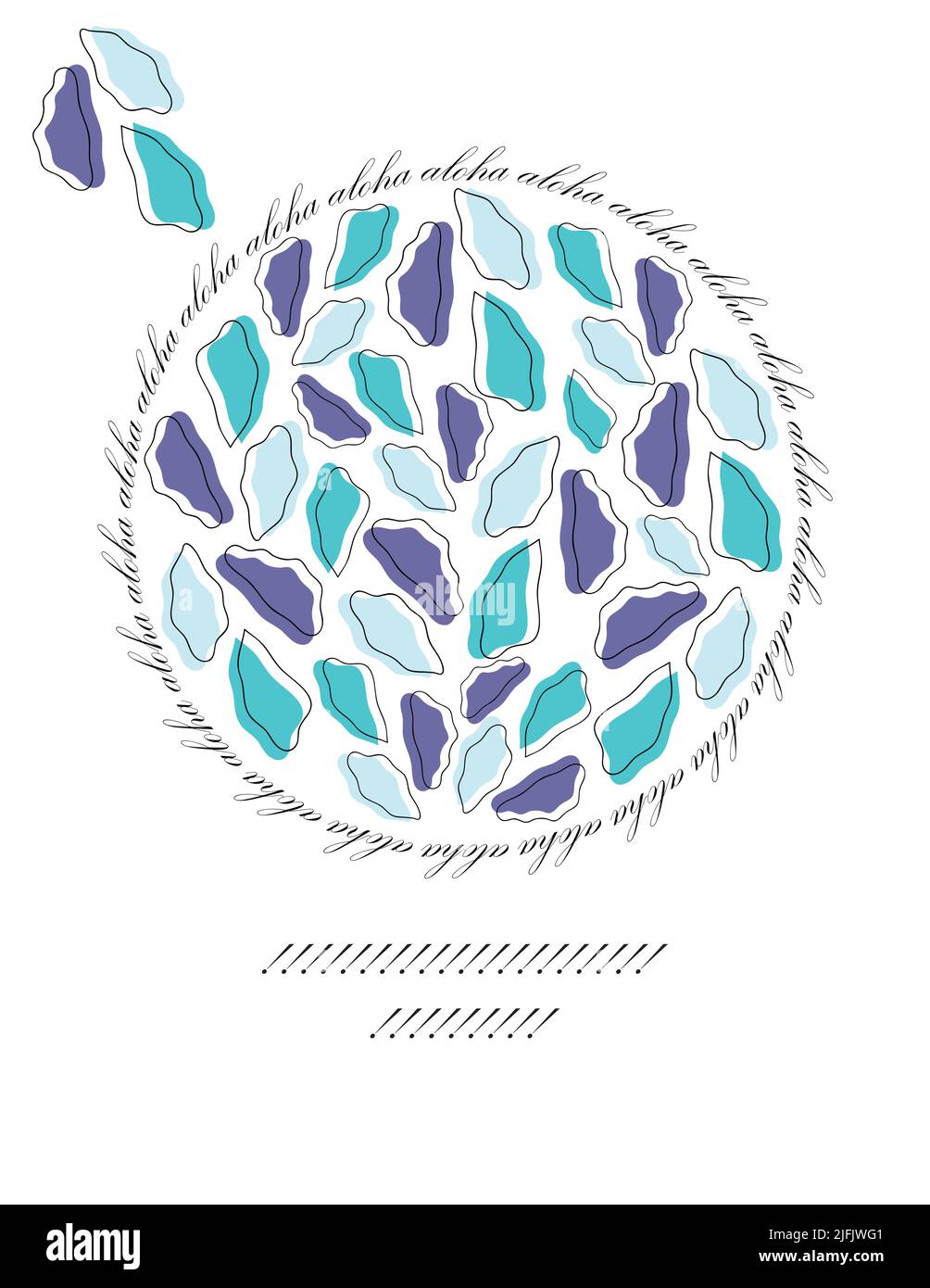 Violet flower leaf frame Stock Vector Images - Alamy