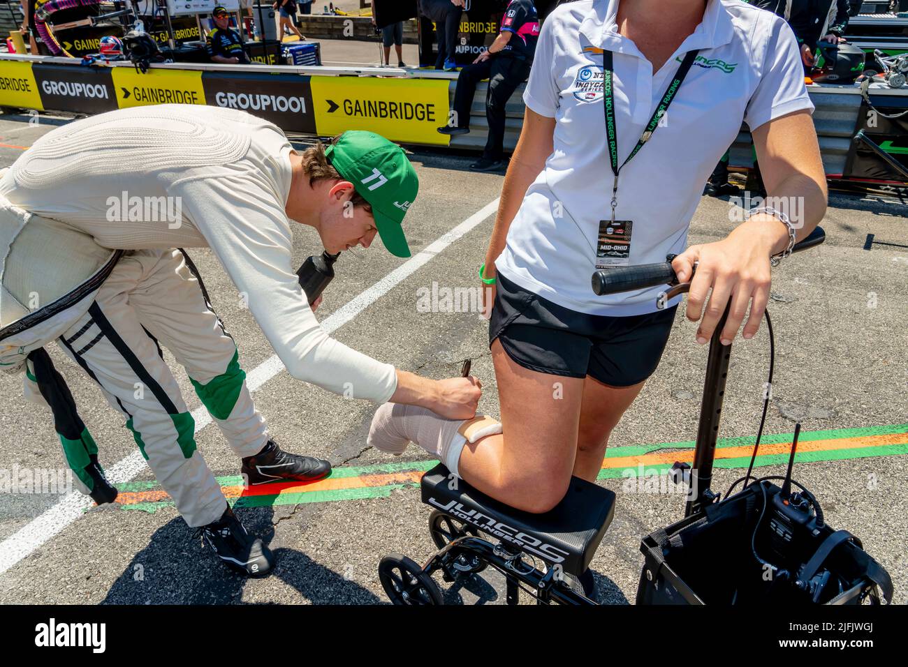 July 3, 2022, Lexington, OH, United States of America: Crew members of ...