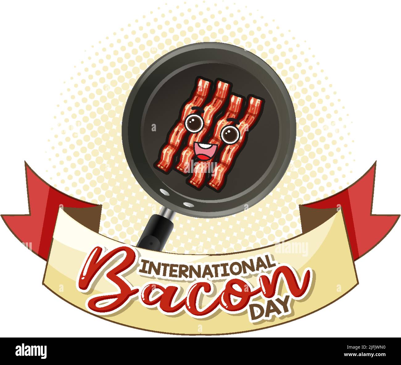 International bacon day banner design illustration Stock Vector Image ...